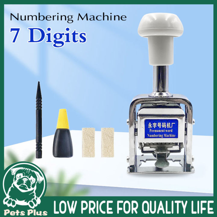 ★Same Day Shipping★ Number Machine 7 Position Automatic Numbering Machine Into The Number Coding ...