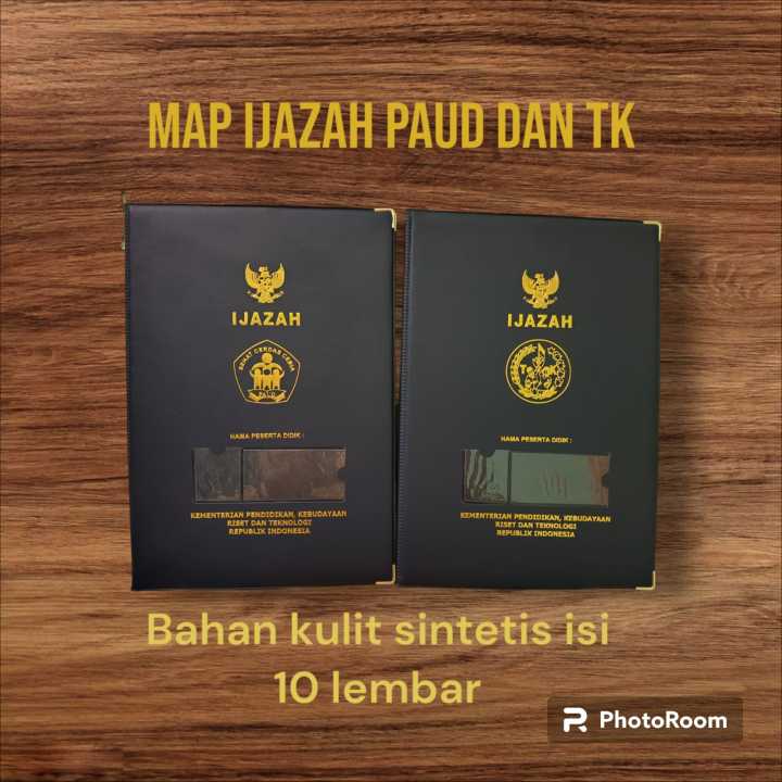 MAP IJAZAH TK DAN PAUD/ISI 10 LEMBAR/BAHAN KULIT SINTETIS PAKAI SIKU ...