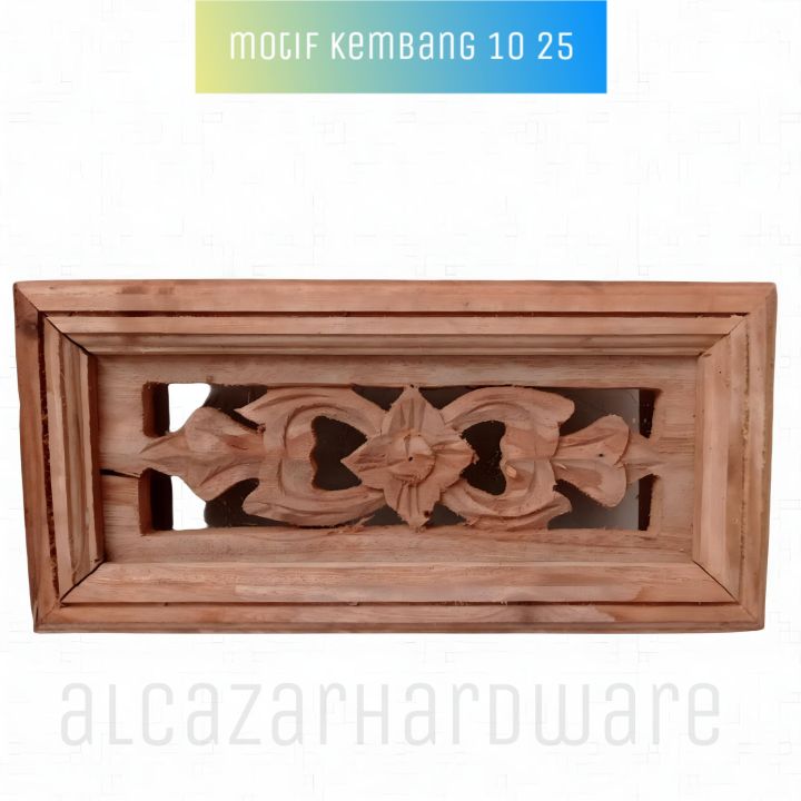 Box Loster kayu jati motif kembang 10 25 ventilasi udara Fentilasi bok ...
