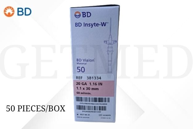 BD INSYTE WITH WINGS G20 IV CATHETER (50 PCS/BOX) | Lazada PH