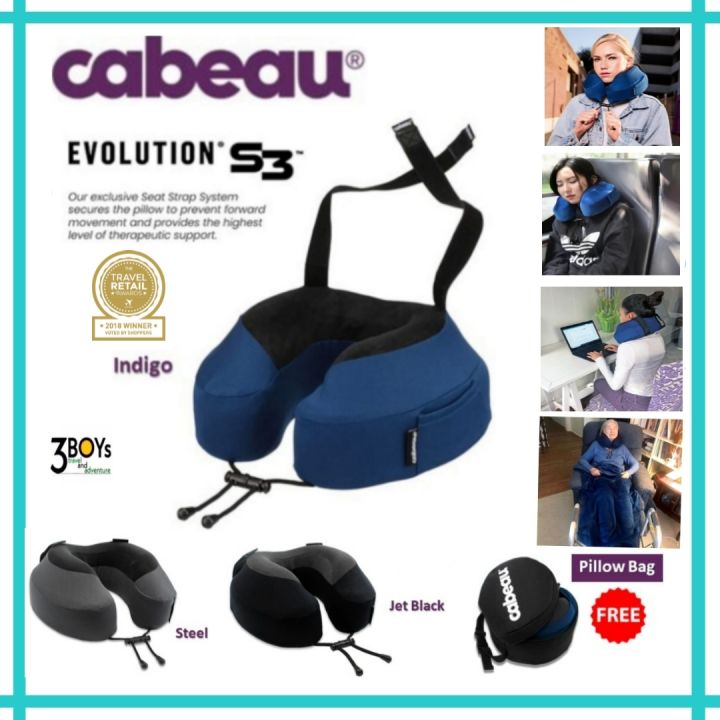 หมอนรองคอ CABEAU รุ่น Evolution S3 ® / S3(TNE) ชุดแถมกระเป๋า ได้รับการ ...