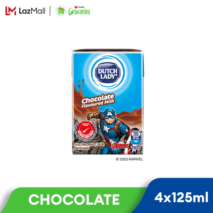 Dutch Lady Milky Marvel Chocolate (125ml x 4)*Random Design | Lazada