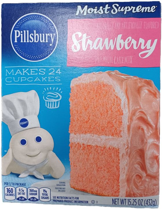 Pillsbury Strawberry Moist Supreme Premium Cake Mix 432g | Lazada PH
