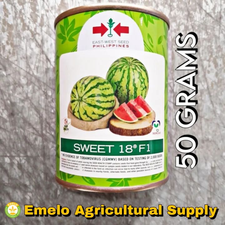 SWEET 18 F1 HYBRID WATERMELON SEEDS (50 GRAMS) by EAST WEST SEED ...