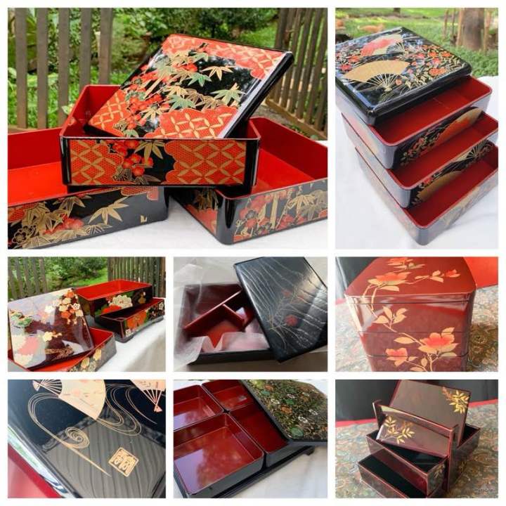 Japan Traditional Bento Box Jubako 1 layer 2 layer 3 layer bento box ... Japan Traditional Bento Box Jubako 1 layer 2 layer 3 layer bento box ...