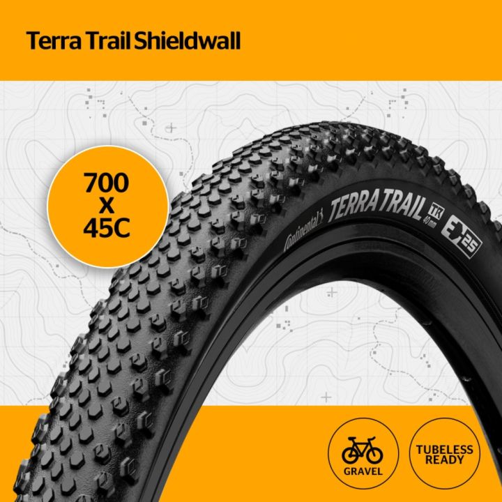 Continental Terra Trail ShieldWall Black/Black Foldable Skin Tubeless Ready Tire | Lazada PH