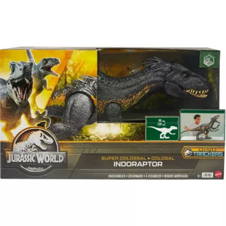 Mattel Jurassic world super colossal indoraptor action figure original ...