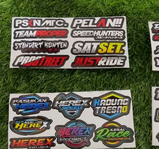 Sticker Print Cut Stiker Racing Pack Stiker Motor Variasi - VINYL 30-34 ...