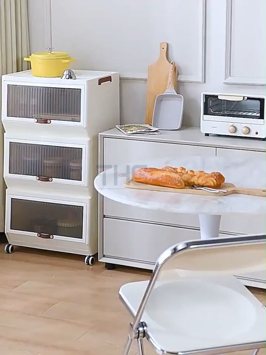 THE L42-66cm (1-3 Layers) Foldable Stackable Multipurpose Flip-Top ...