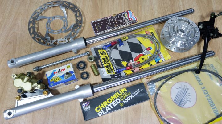 Front Disc Conversion kit XRM Full Set - Bajaj, Rusi, TMx, Pinoy, Ct100 ...