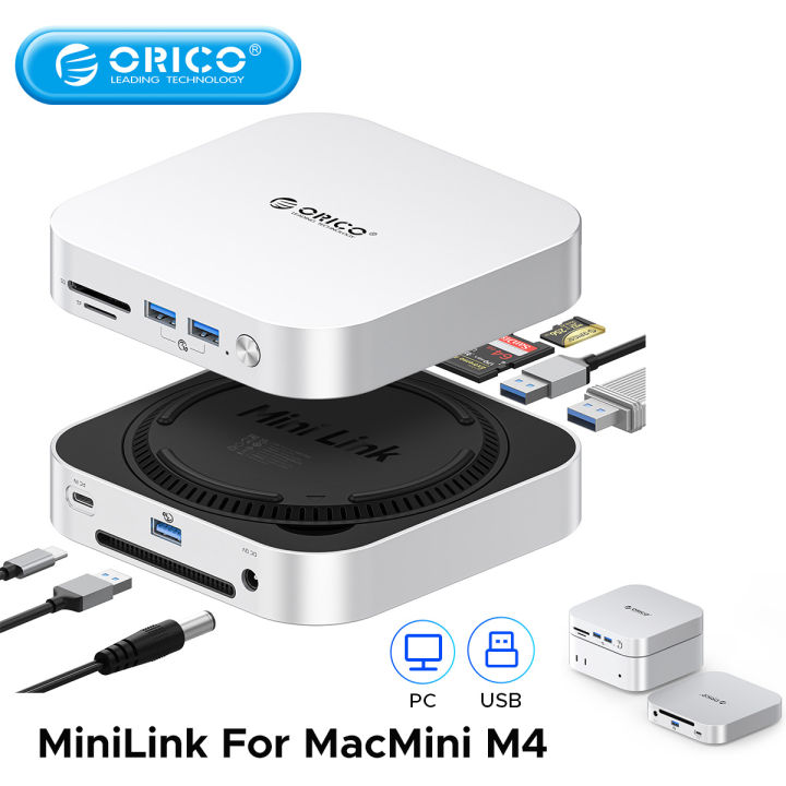ORICO One-stop M4 Mini Expansion USB HUB Multi-Interface Converter SD ...