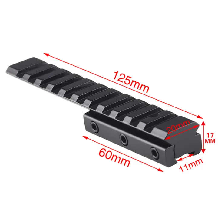 Tactical Bracket 11mm Turn 20mm Scope Mount Converter Rail Base Mount ...