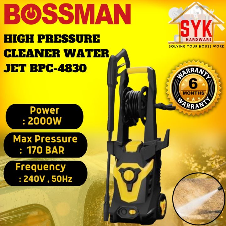 SYK Bossman BPC-4830 High Pressure Cleaner Water Jet Power Sprayer Car ...