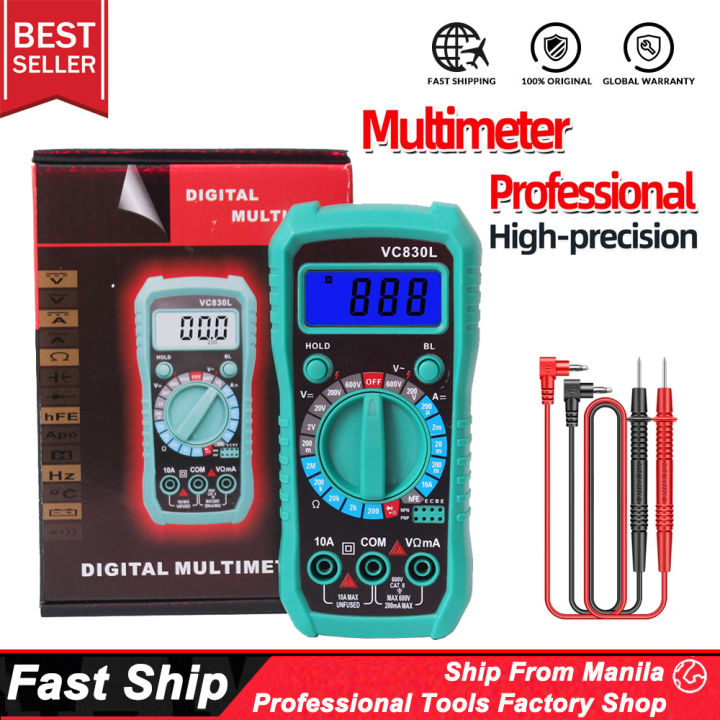 VC830L 600V Digital Multi Meter AC/DC MULTI TESTER METER SMART ...