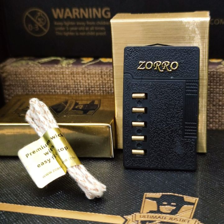 Phụ kiện bật lửa zippo zorro - combo dây tim + vỉ đá zorro loại cao cấp | Lazada.vn