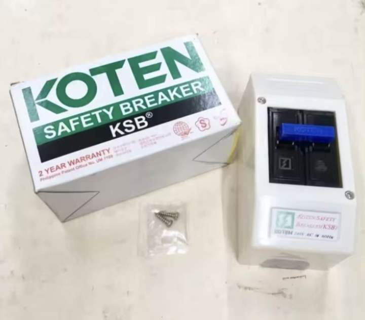 KOTEN Safety Breaker 2 Pole 15 AMP, 20 AMP, 30 AMP, 40 AMP, 60 AMP, 100 AMP | Lazada PH