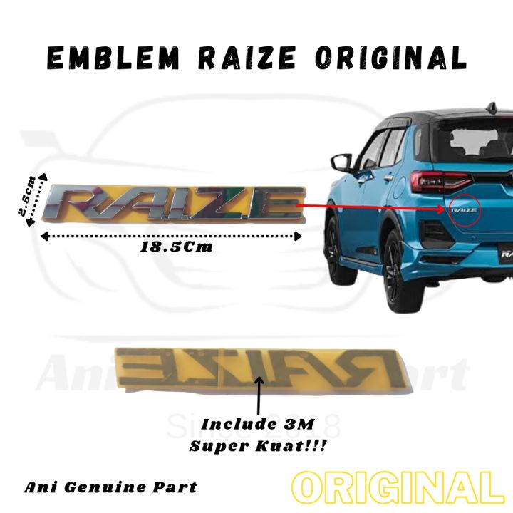 Logo / Emblem Toyota Raize ORIGINAL | Lazada Indonesia