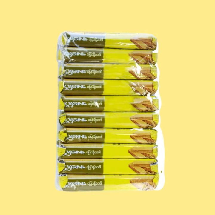 Mwa Mwa Lay မွမွလေး (peanut Milk Wafer)เวเฟอร์ นมถั่ว แพ็ค 10ชิ้น ...