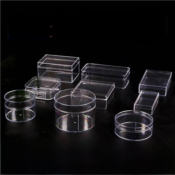Acrylic round Box Transparent Plastic Box Mini Jewelry Box Small ...