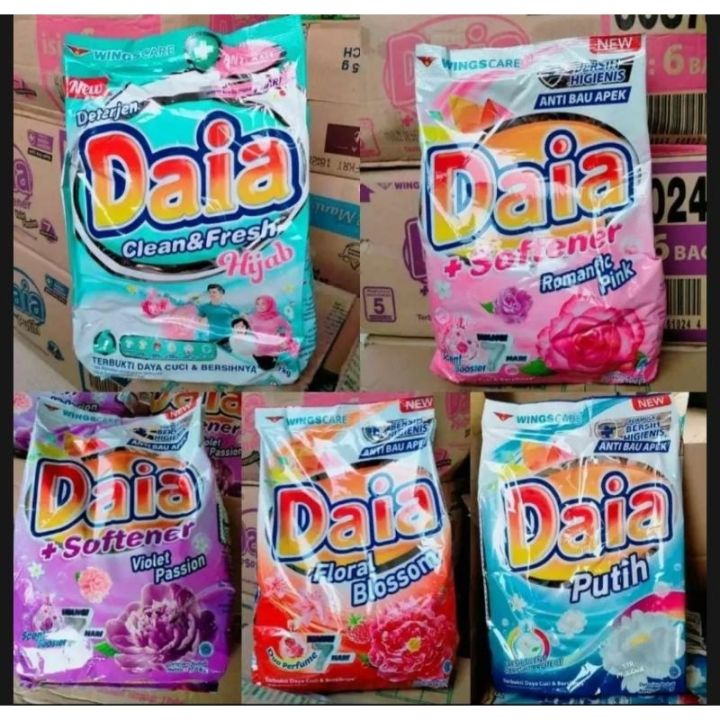 Daia Powder Detergen +SoftenerLemon Citrus,Colour Shield.2.3g,750g ...