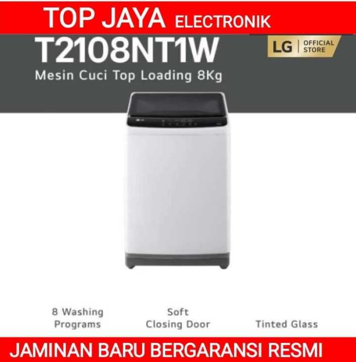 SALE RAMADAN MESIN CUCI LG TOP LOADING T2108NT1W [8KG] NEW SERIES ...