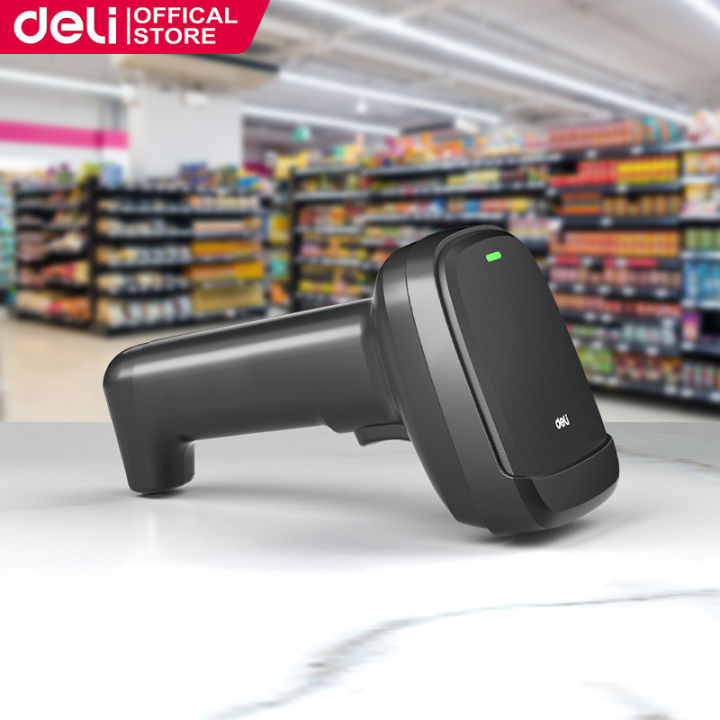 Deli Wired Barcode Scanner Handheld Barcode Scanner for Cellphone ...