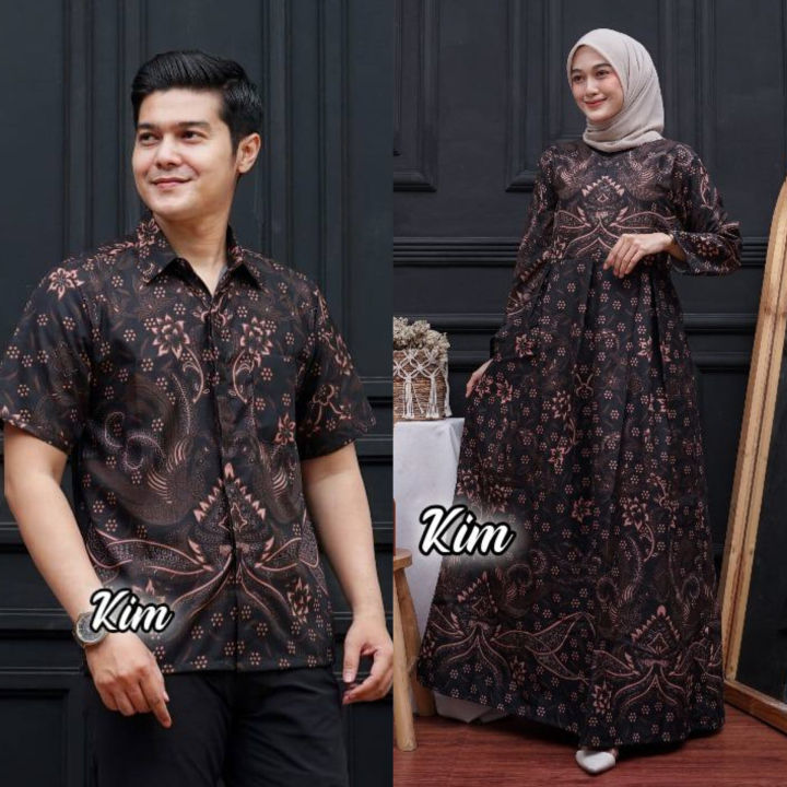 Harga Sepasang - Batik Couple - Baju Couple Batik Kemeja Lengan Pendek ...