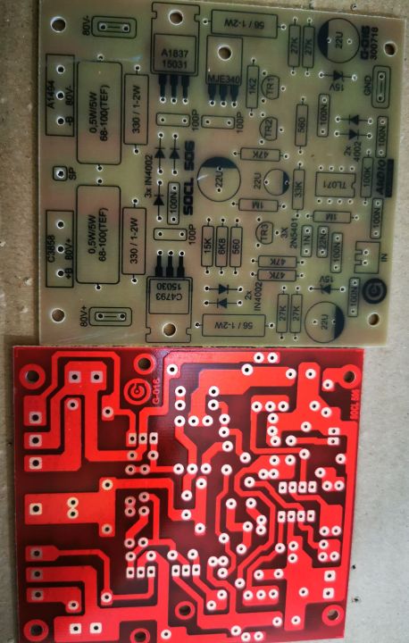PCB MONOBLOCK POWER AMPLIFIER MONO OCL SOCL 506 Tef FIBERPER PCS ...