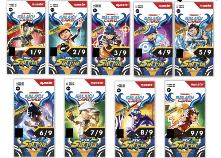 BoBoiBoy Galaxy Card: Pek Satria | Lazada Indonesia