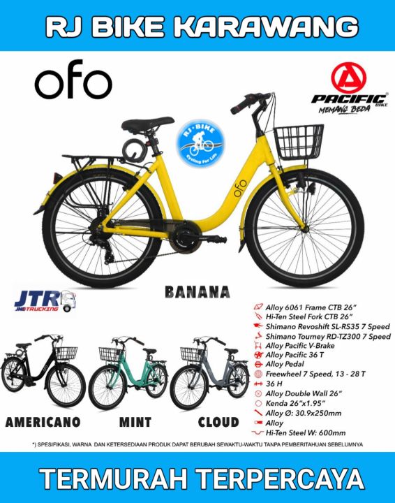 SEPEDA MINI Keranjang 20 24 26 inch PACIFIC OFO VALENTINO CTB Alloy | Lazada Indonesia