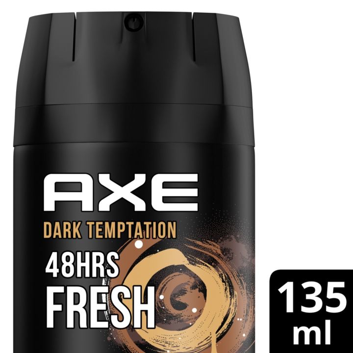 AXE Men Deodorant Body Spray Dark Temptation 135ml Chocolate Scent ...