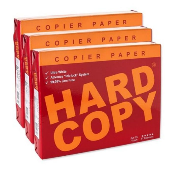 500 Sheets of Hard Copy Short/Long Bond Paper: Ideal for Printing and ...