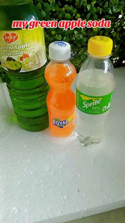 Injoy Green Apple Flavored Syrup 1L (1.3Kg) x1 and x3 Bundle Options ...