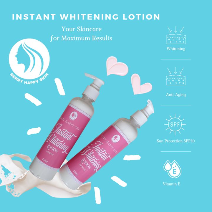BUY 1 TAKE 1 Instant whitening Lotion SPF 50 By Berry Happy Skin with ...