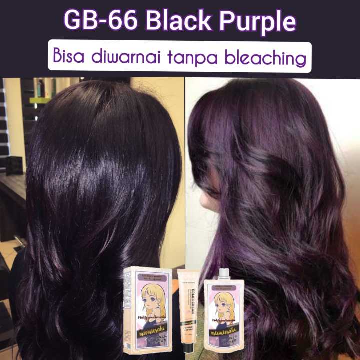 Purple Black Fenkang Miomiosaki Hair Color Seri Warna Fashion Trendy ...