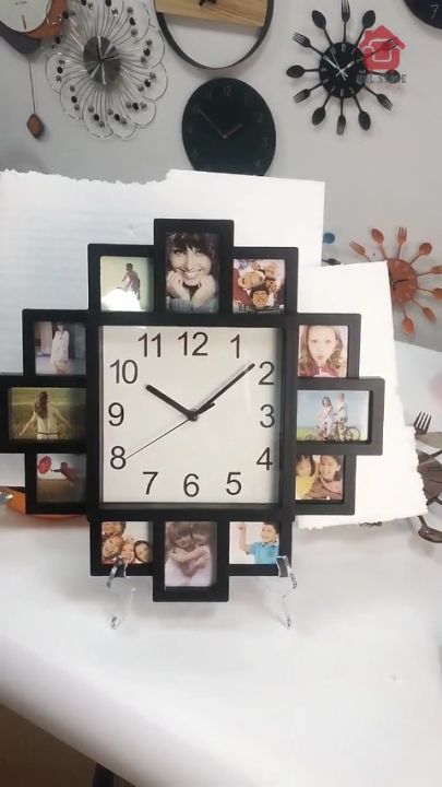 DIY Wall Clock Modern Design DIY Photo Frame | Lazada
