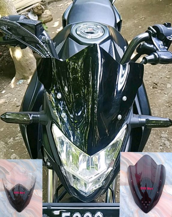 VISOR CB150R MODEL NINJA R CARBON KARBON WINDSHIELD CB150R MODEL NINJA ...