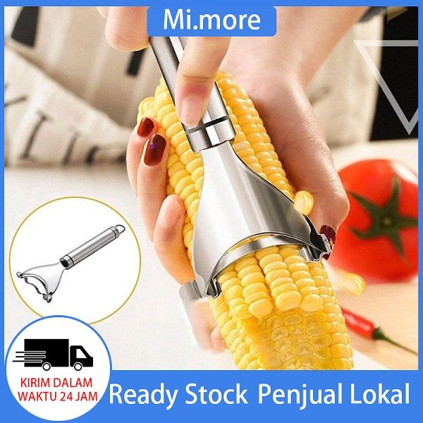 Mi.more Jagung Stainless Alat Pengupas Biji Jagung / Corn Peeler Pisau ...