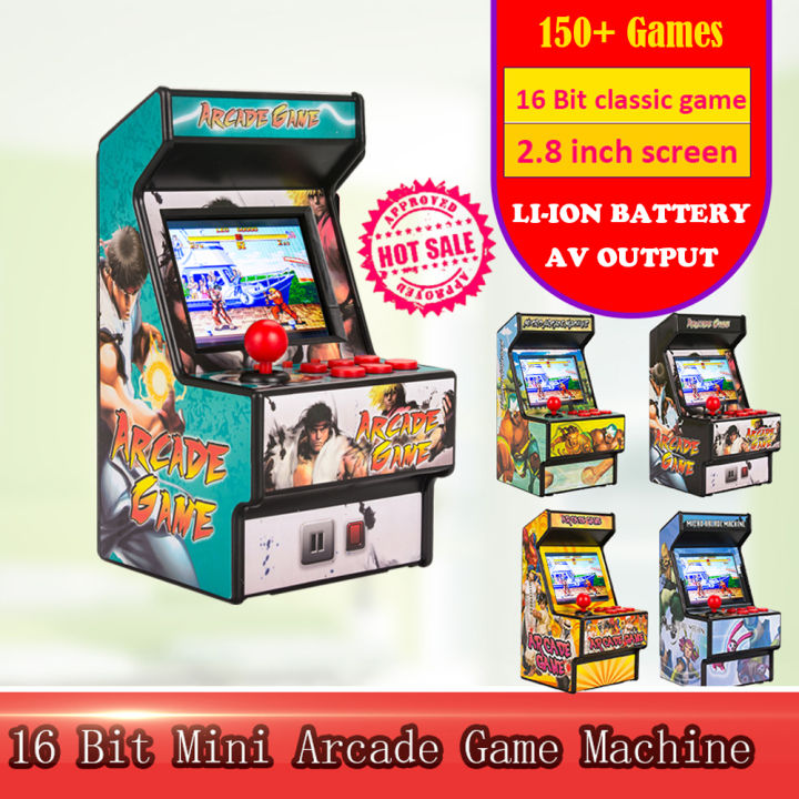 2.8-inch 16-bit Mini Handheld Video Arcade Game Portable Console (Built ...