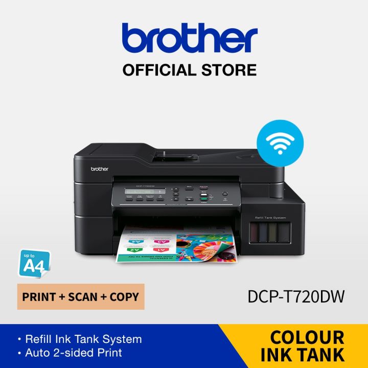 Brother Printer DCP-T720DW Printer Ink tank Duplex Wireless Print Scan ...