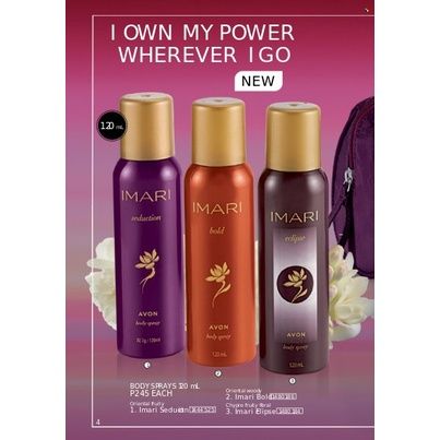 Avon Imari Perfume Body Spray 120ml | Lazada PH