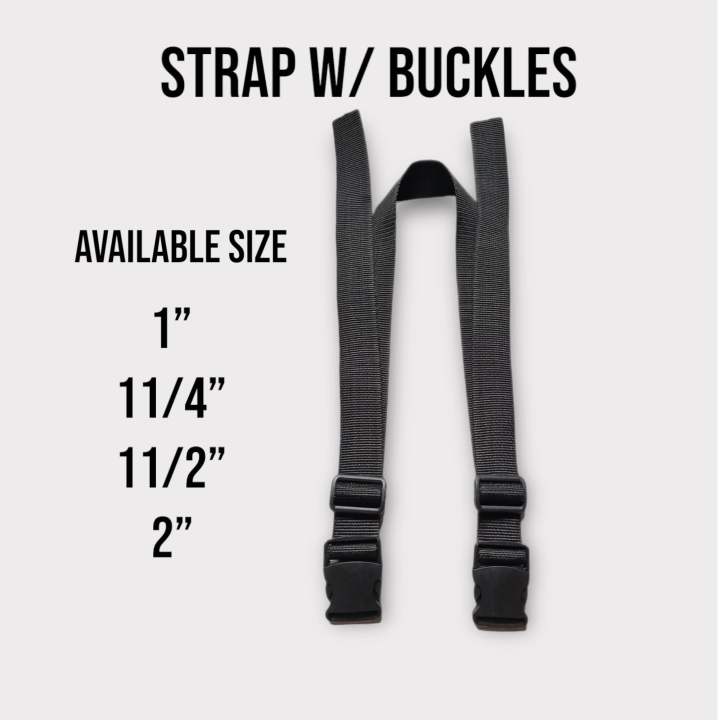 2 yards Nylon Strap with 2 BUCKLES and 2 Adjuster Good Quality | Lazada PH
