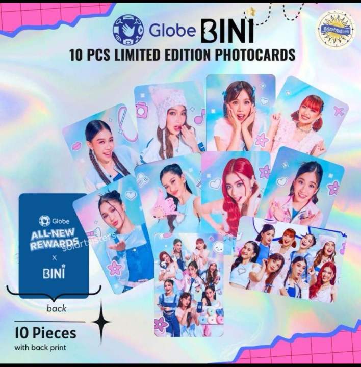 10 pcs BINI OT8 Jollibee Modess x Bini Jollibini B2B back-to-back ...