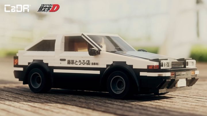 CaDA Initial D Takumi Fujiwara Toyota AE86 Trueno Brick DIY Brick R/C ...