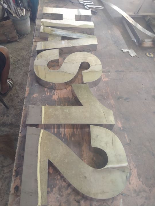 Stainless Letter Signage 16 inch DIY wall mount ( PRE ORDER) Price per ...