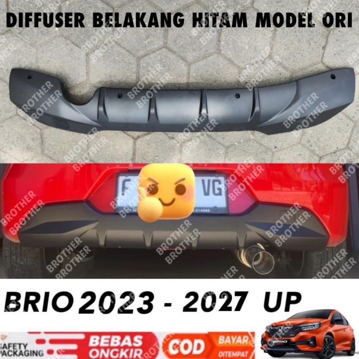 Diffuser Belakang Brio 2023 2024 2025 2026 2027 Model Ori Hitam ...