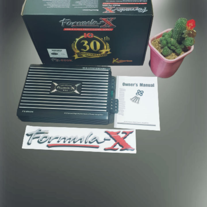 เพาเวอร์แอมป์ FORMULA-X K-Series รุ่นFX-850K 4 channel คลาส AB รุ่น ...