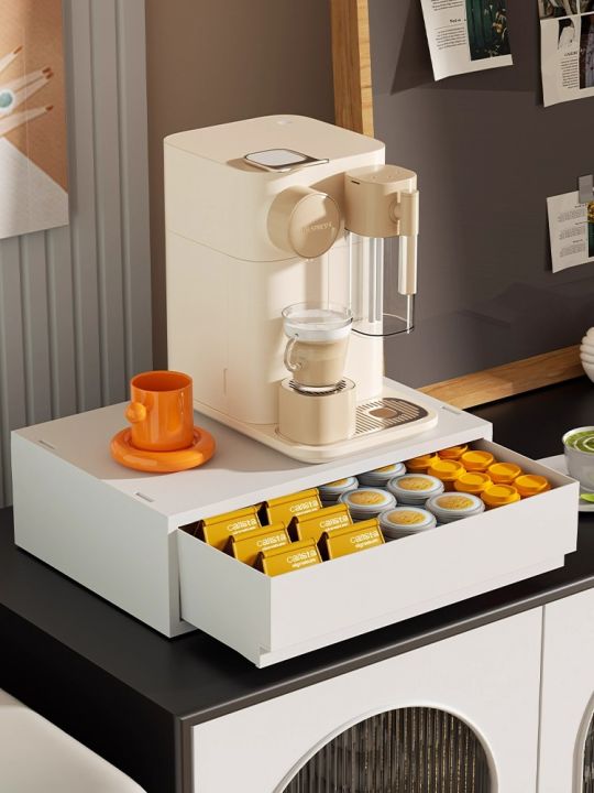 TIJU | Coffee Machine Storage Rack Capsule Coffee and Tea Bag Organizer ...