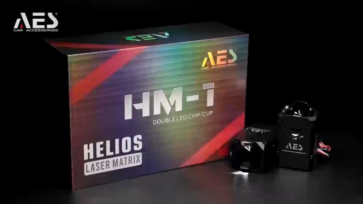 LAMPU PROJECTOR BILED AES HM-1 HELIOS LASER MATRIX LAMPU DEPAN MOBIL ...