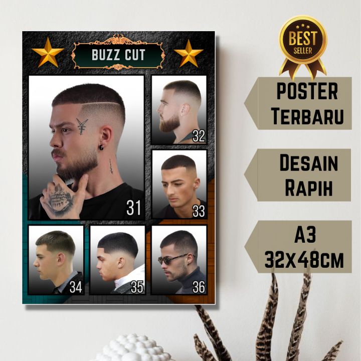 Poster barbersop / poster pangkas rambut lucu/ poster model rambut ...